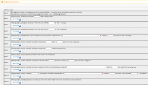 churchscheduling.com | How to set up Workgroup Scheduling Rules